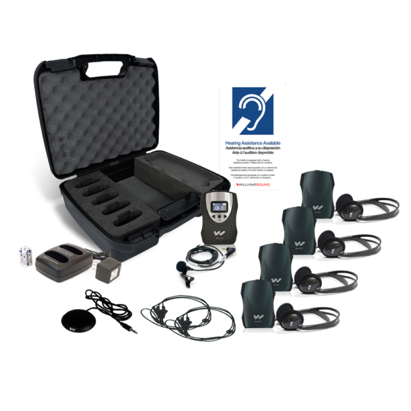 Portable ADA Assistive Listening Kit - Rechargeable Battery - Williams AV