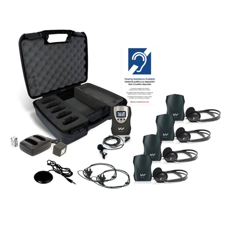 Portable ADA Assistive Listening Kit - Rechargeable Battery - Williams AV