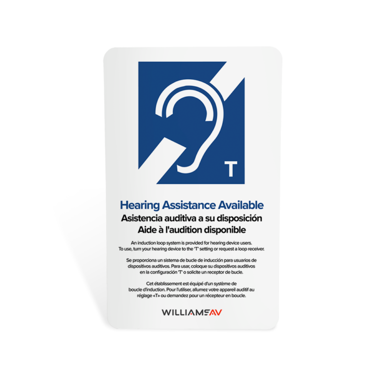 Digi-Loop Counter Hearing Loop System w/ Directional Mic - Williams AV