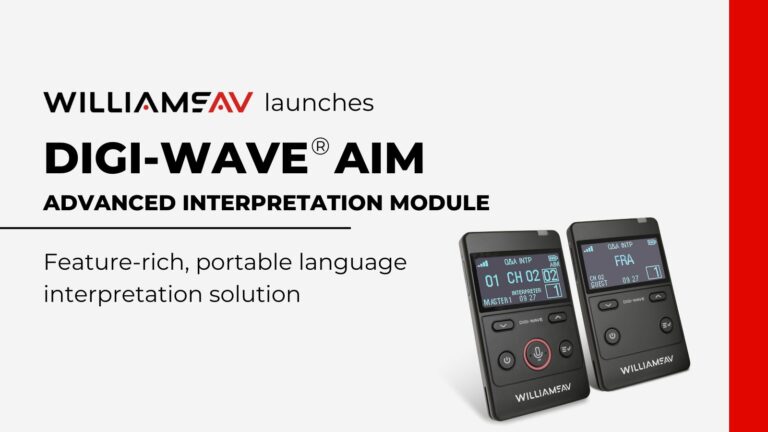Williams AV Debuts New Digi-Wave AIM at InfoComm 2023 - Williams AV