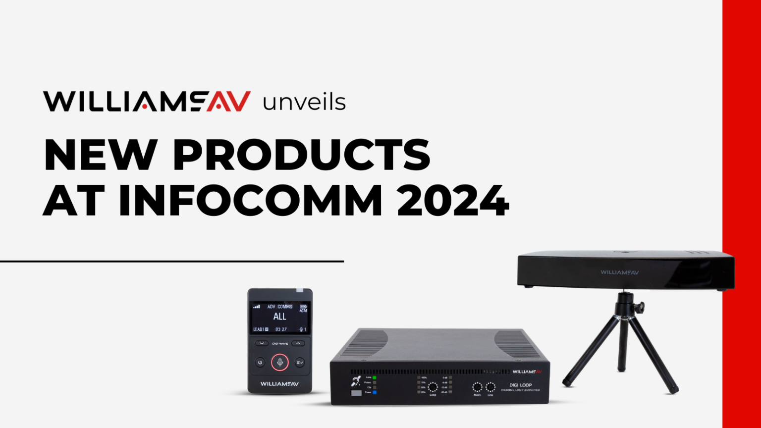 Williams AV Unveils Three New Products at InfoComm 2024 - Williams AV